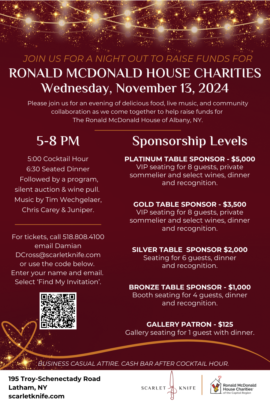 Ronald McDonald House Charities of the Capital Region | Scarlet Knife